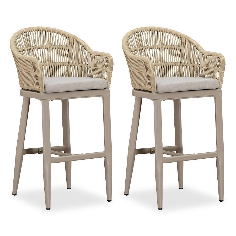 2 Set Modern Outdoor Bar Stools | Elevate Your Backyard Entertaining