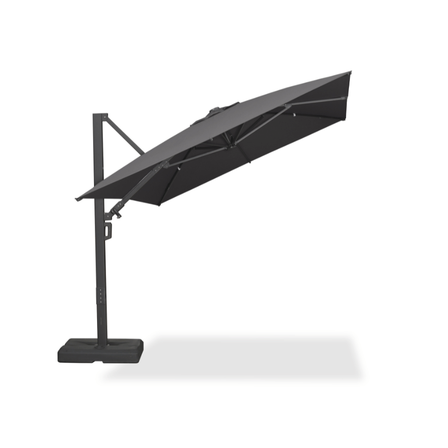 PURPLE LEAF Provence Series Patio Umbrella with Rectangular Pole