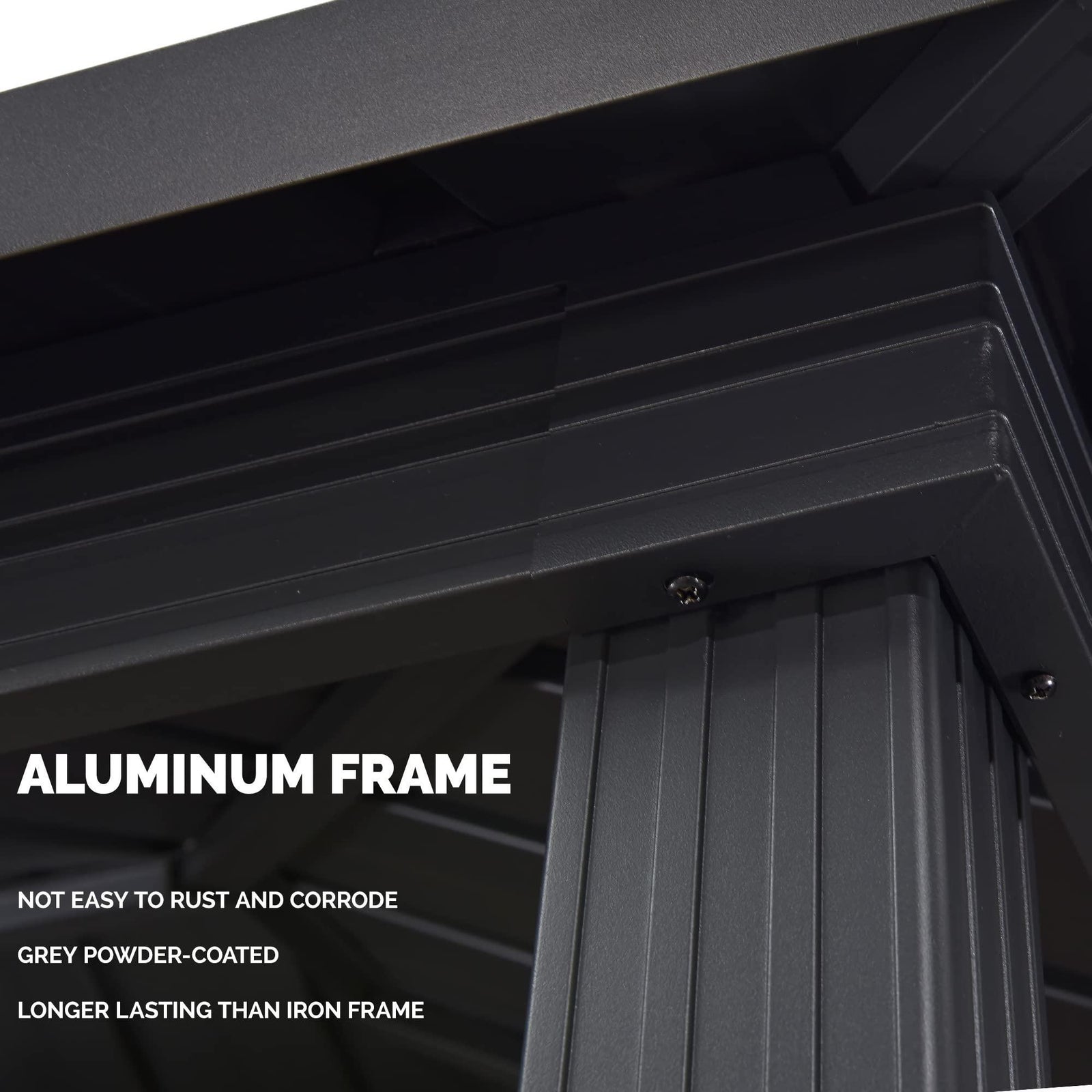 Grill Hardtop Gazebo | Metal Roof for Outdoor BBQ Canopy