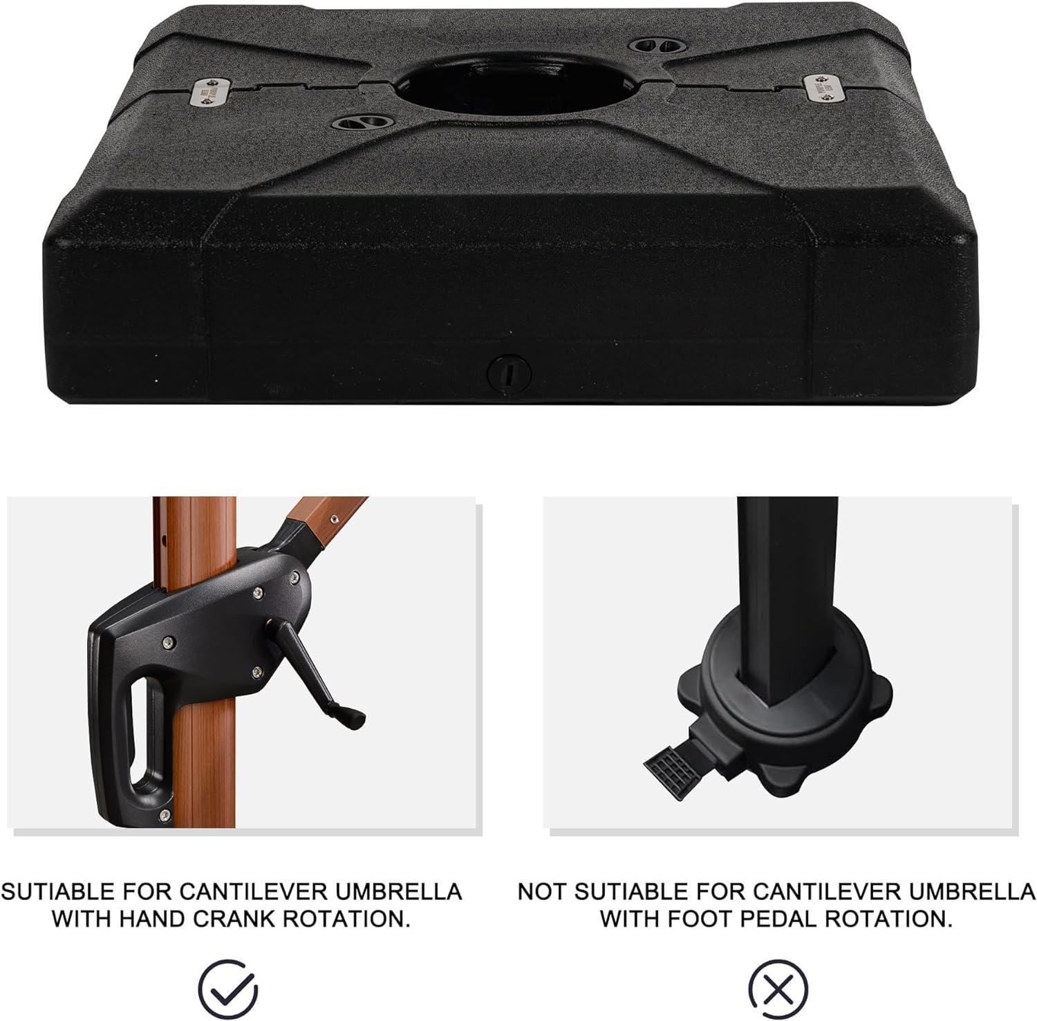 Stable Patio Umbrella Base | Water & Sand Filled