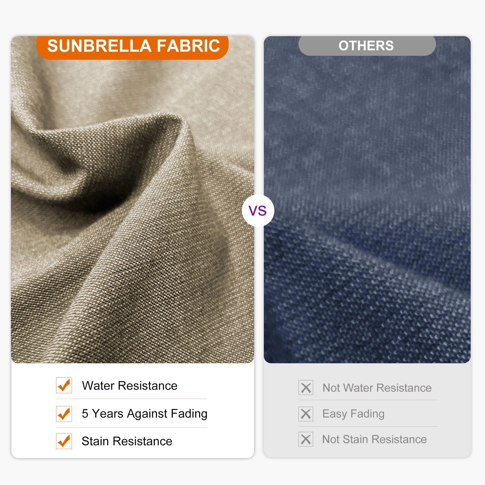 Large Cantilever Patio Umbrella with Sunbrella® Fabric | PURPLE LEAF