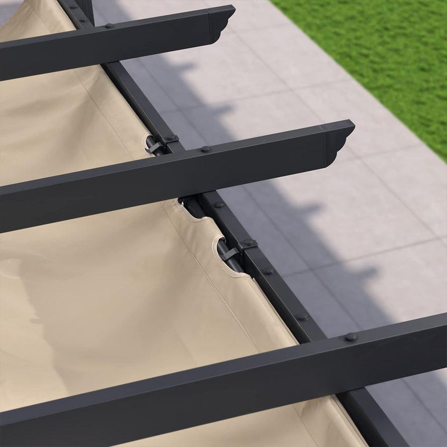 Outdoor Retractable Pergola Shade Cover | Durable Fabric