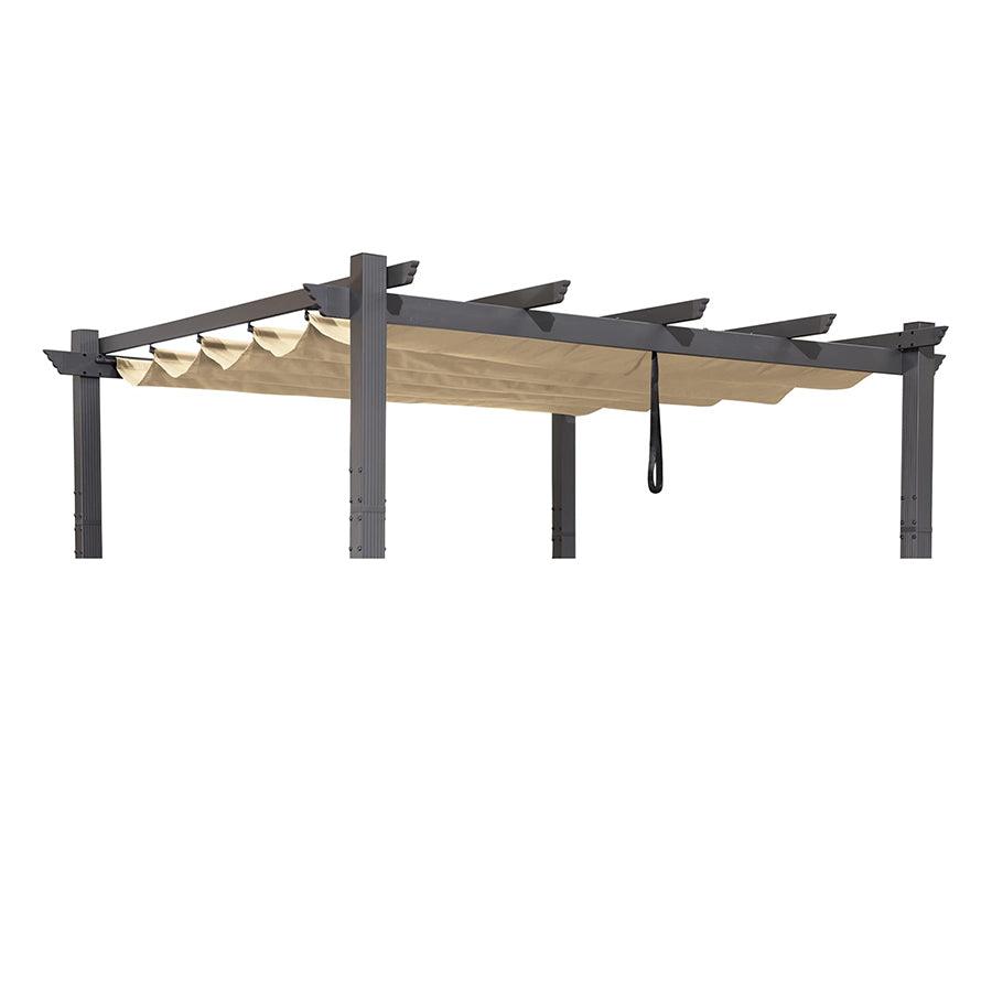 Outdoor Retractable Pergola Shade Cover | Durable Fabric