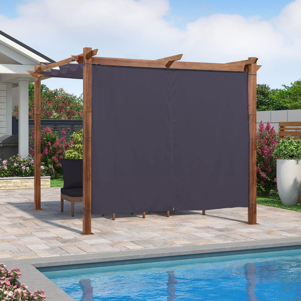 Retractable Outdoor Curtains | Pergola Gazebo Shades