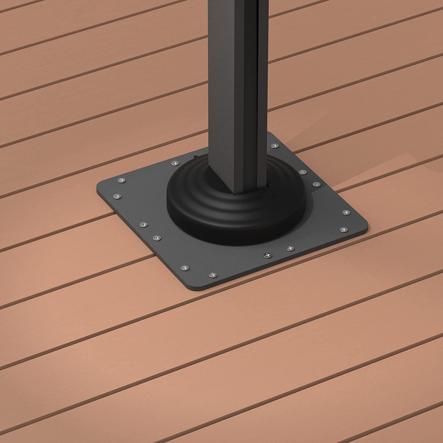 Sturdy Patio Umbrella Base | Stable Steel Plate for Cantilever